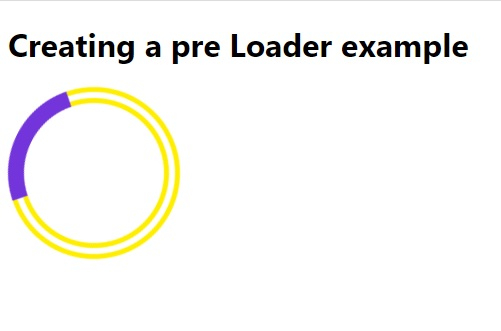 How to create a preloader with CSS?